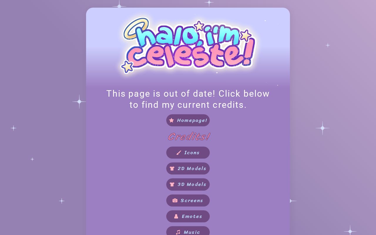Halo, I'm Celeste! Credits